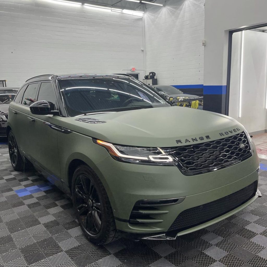 2021 Range Rover Velar Full 3M Matte Military Green Wrap! - Auto ...