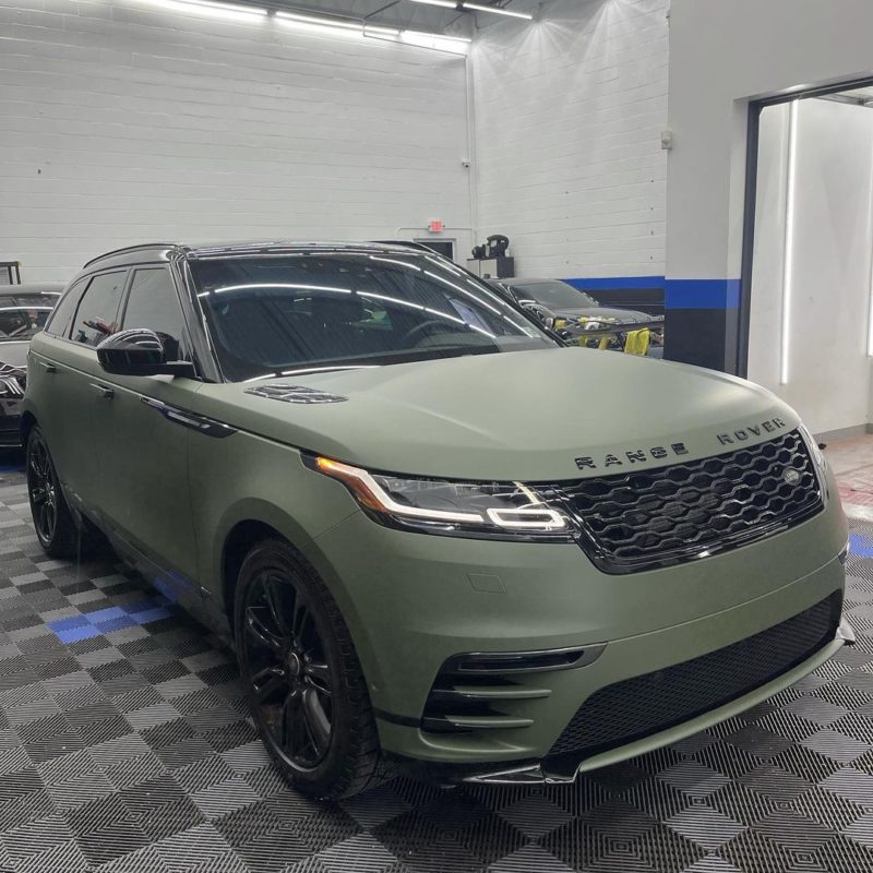 2021 Range Rover Velar Full 3M Matte Military Green Wrap! - Auto ...