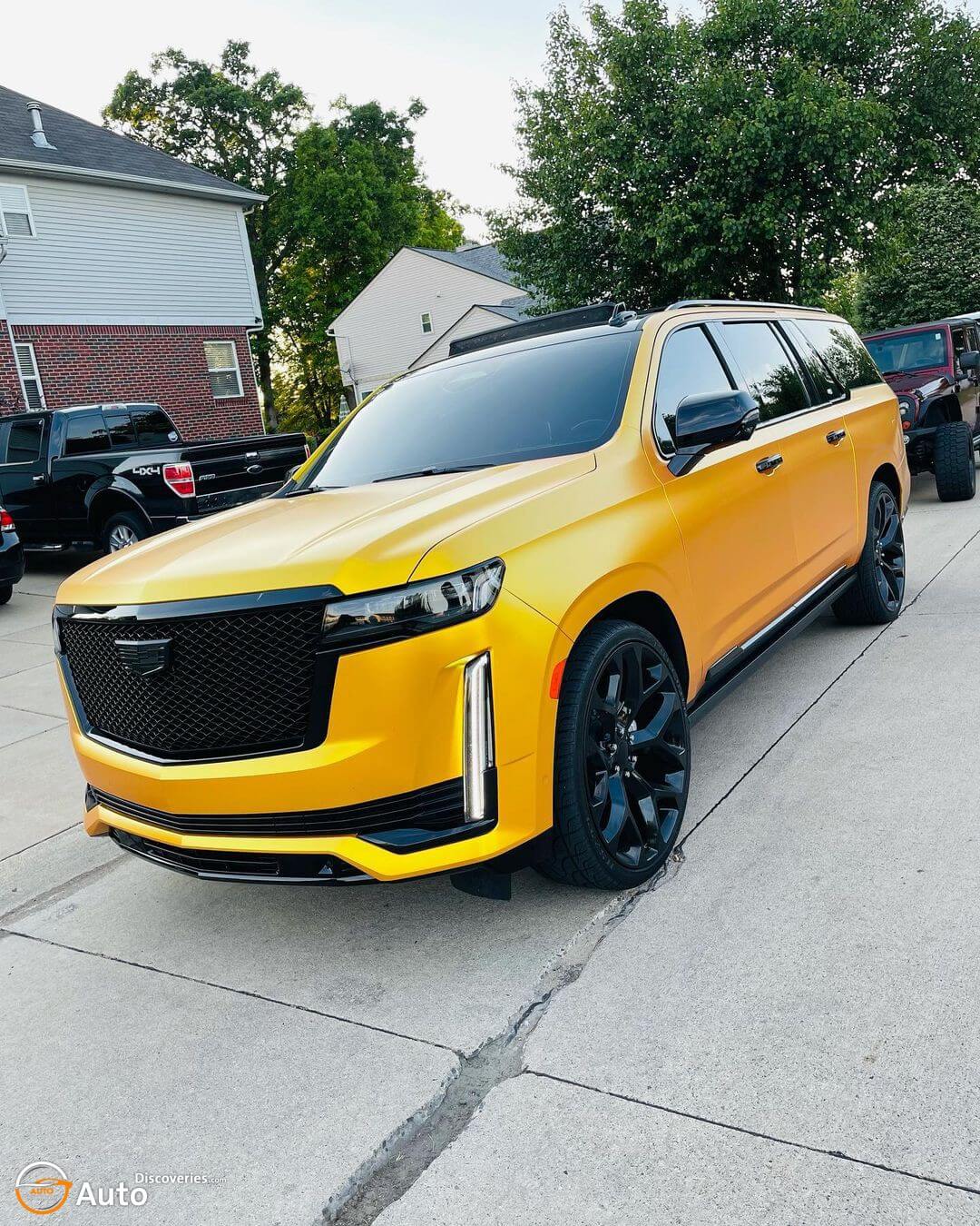 2021 Tinted Cadillac Escalade, Black And Yellow Specs - Auto Discoveries